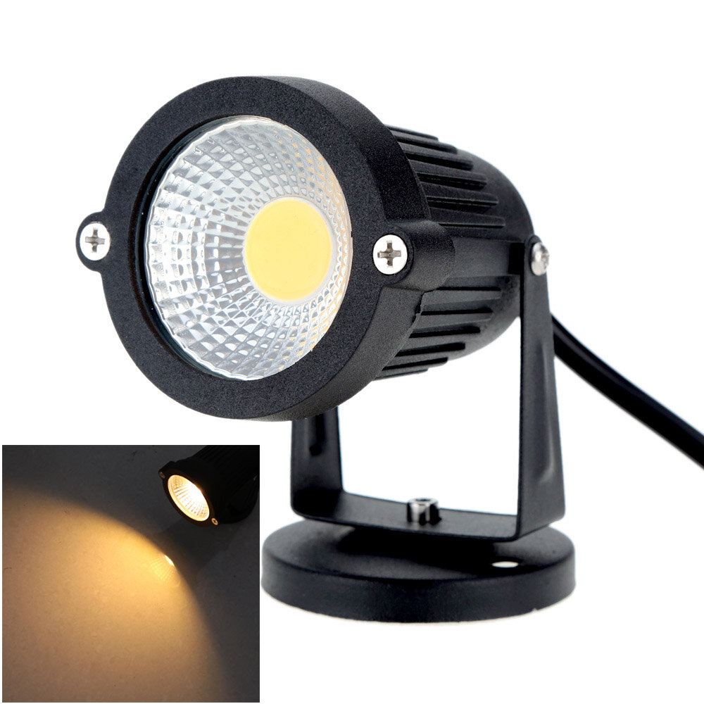 8W 85-265V AC IP65 Черный Алюминиевый LED Туристический Спот Свет Лампа Высокая Мощность RGB Теплый/Натуральный Белый Наружный Пруд Сад Путь CE RoHs
