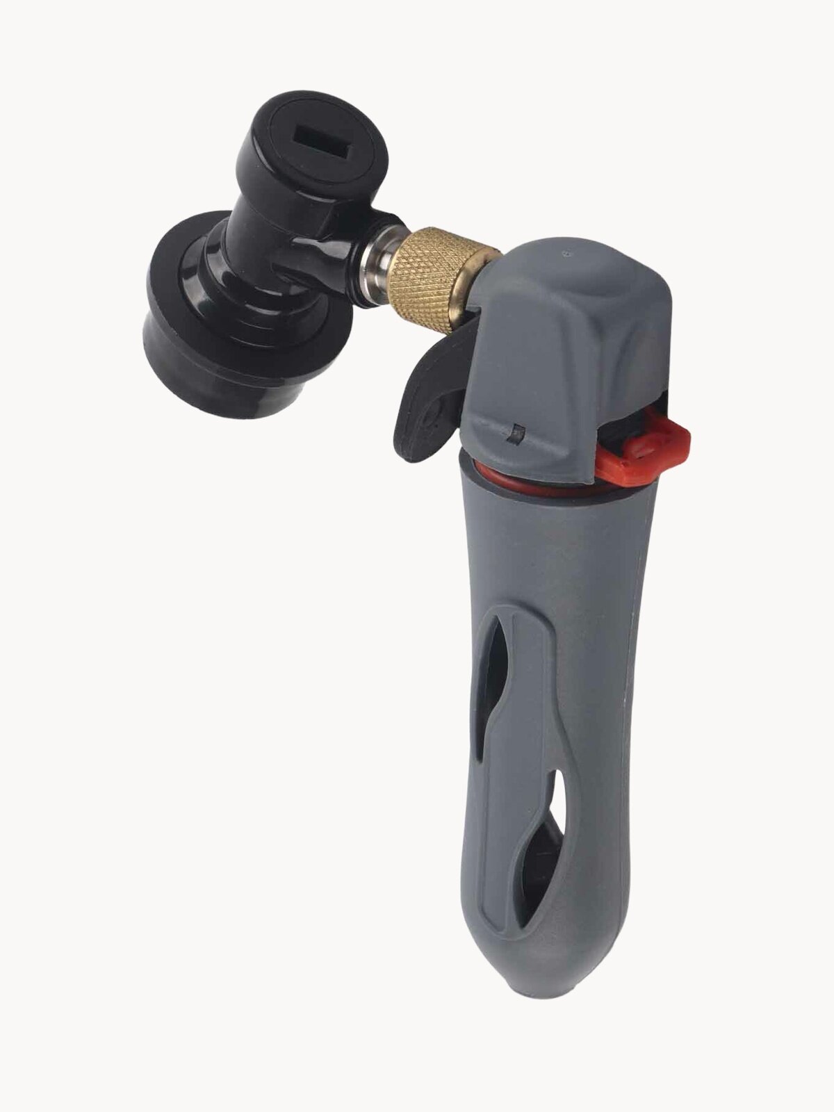 Зарядное устройство для бочонков с серым шаровым замком, инжектор CO2, дозатор разливного пива для клапана газировки для домашнего пивоварения, легкая система карбонизации CO2