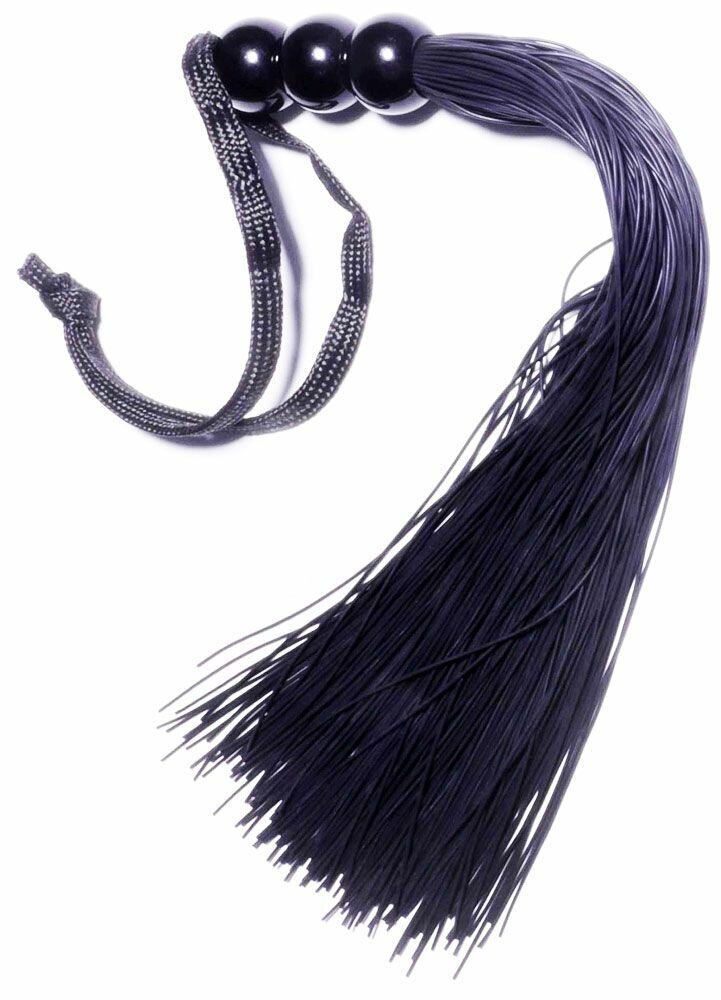 Boys of Toys Черная силиконовая плетка - 25,4 см. Кнуты, плётки, хлысты