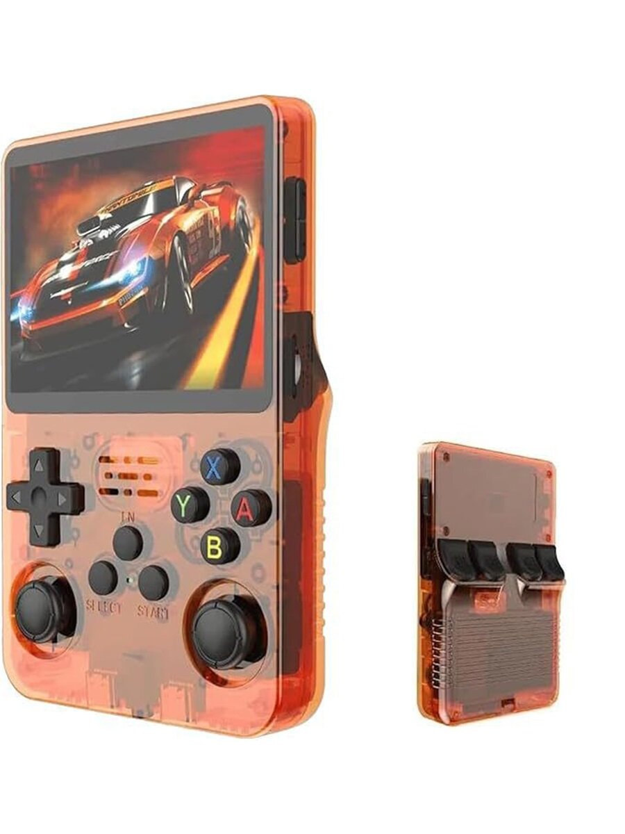 Игровая приставка R36S, портативная, с двумя джойстиками, 64Гб памяти