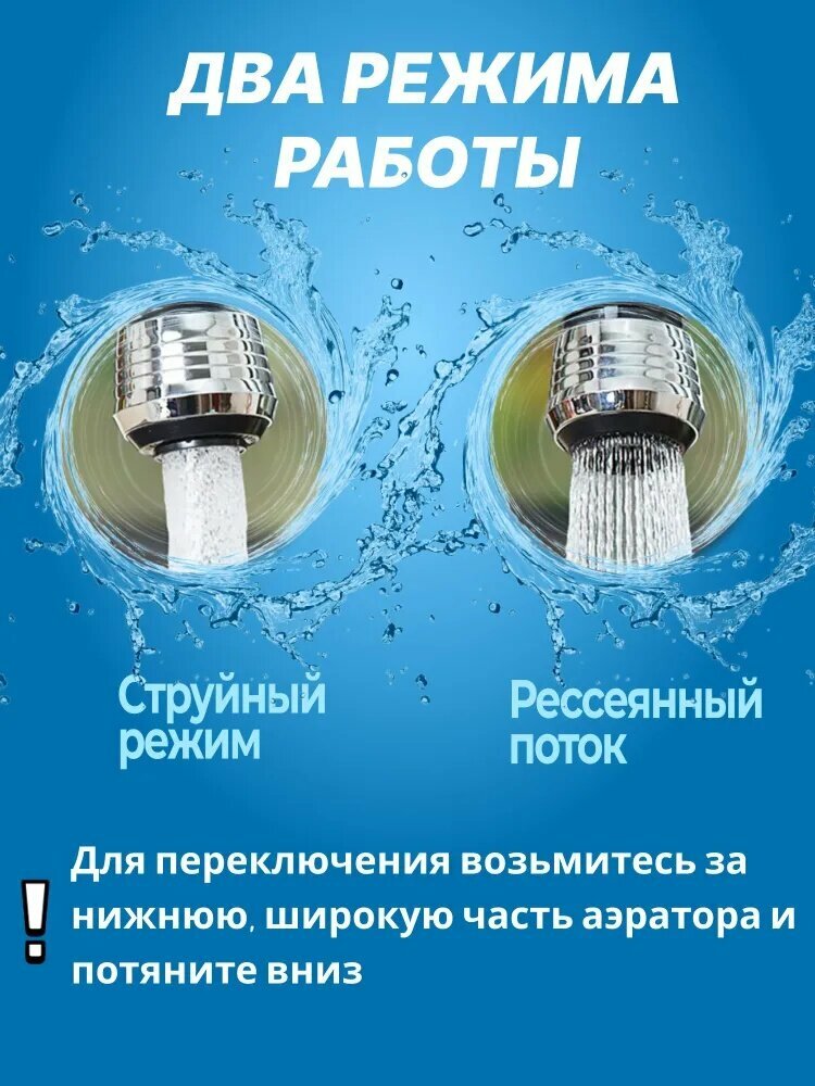 Насадка на кран для кухни, аэратор для смесителя, насадка на кухонный кран для экономии воды