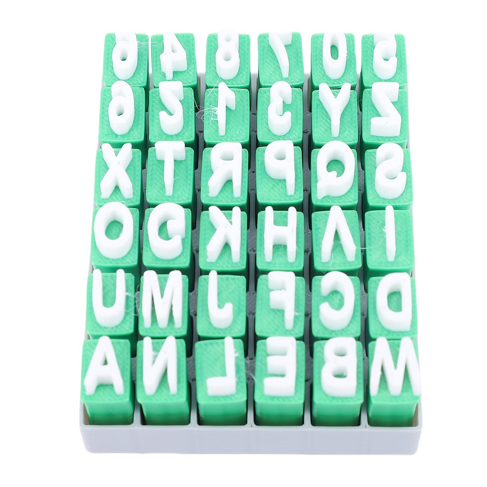 Набор штампов из глины в виде букв алфавита для самостоятельного изготовления, заглавные буквы и цифры, многоцелевое использование для декорирования.