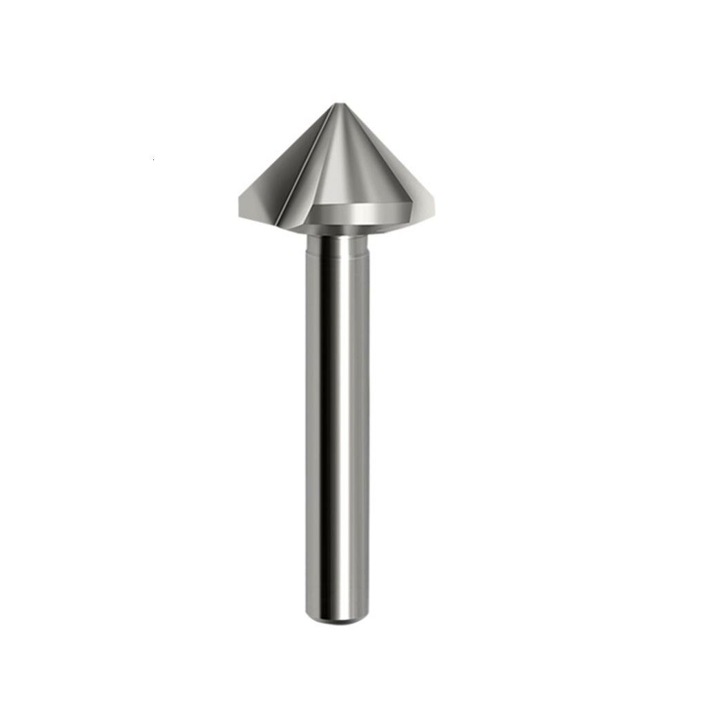 Фреза угловая 90 градусов, 3-х винтовая для дерева, Три лезвия - 12.4mm