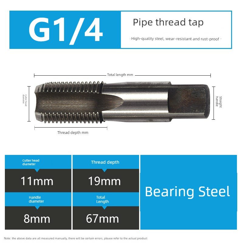 Труборезные метчики, метчики для труб, цилиндрические метчики для труб NPT/1/2 3/4 для водопроводных труб Подшипниковая