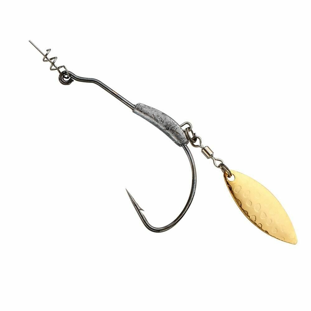 Свинцовый крючок Luya с одинарным крючком, украшенным блестками