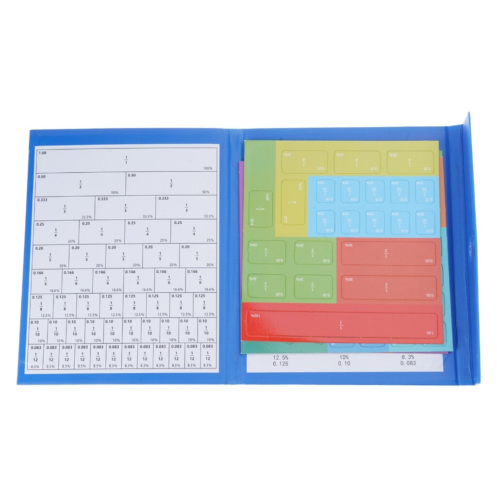 Магнитные Плитки Дроби и Круги Дроби Обучающая Игра-головоломка для Дошкольников