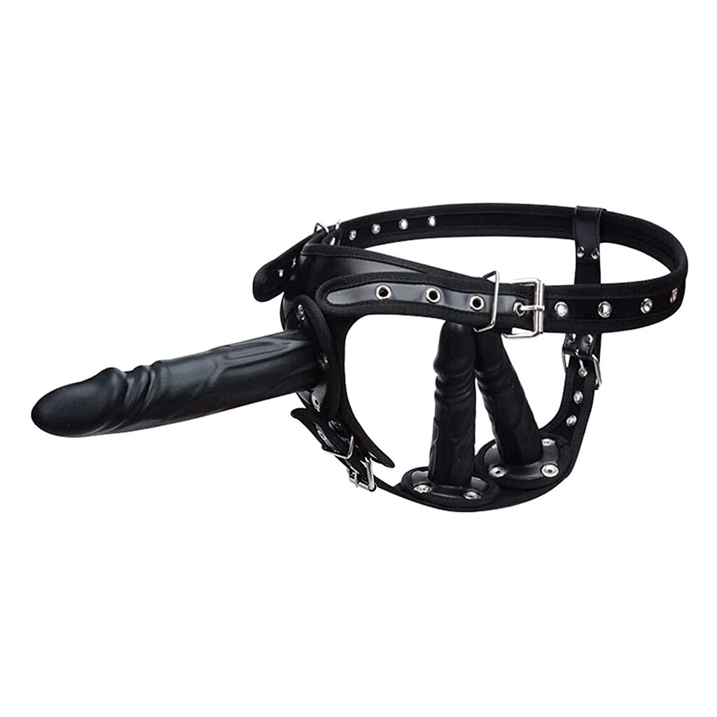 Трехглавый пенис, брюки, черные брюки, черный удлиненный пенис