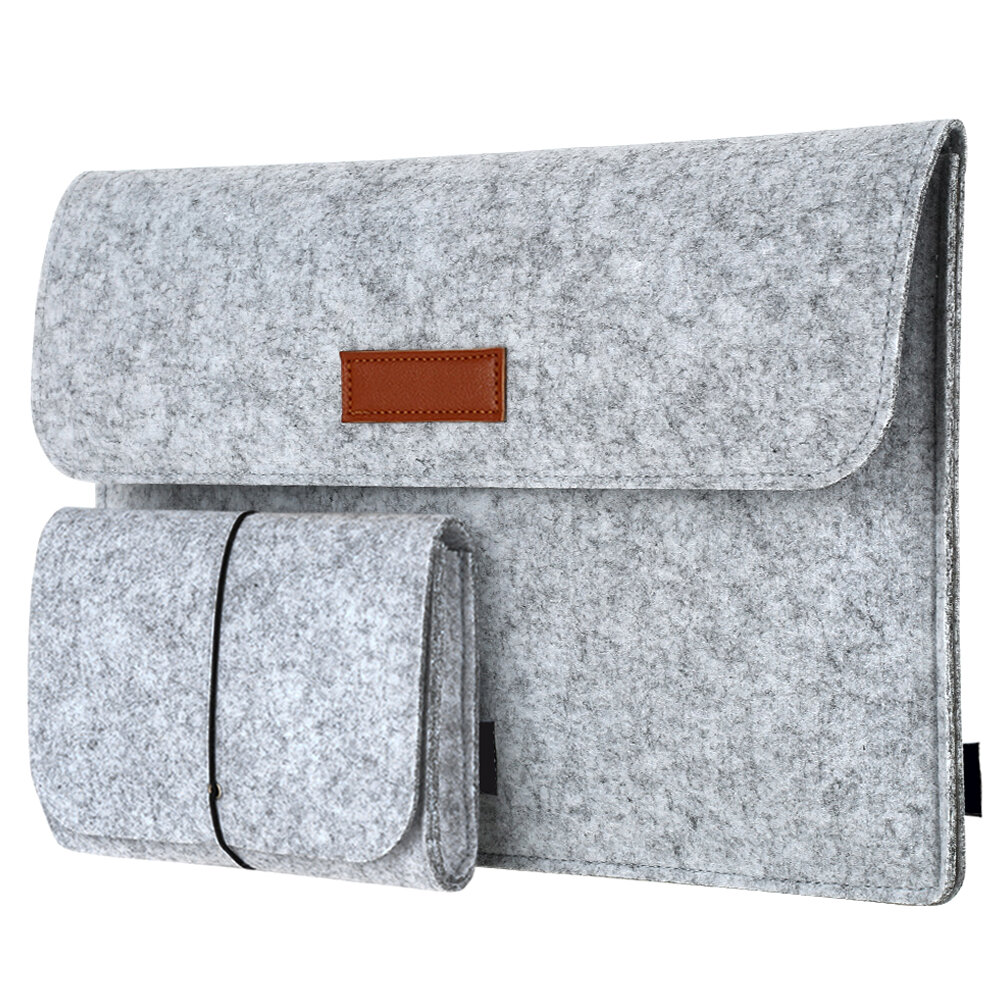 13.3-дюймовый футляр из фетра для ноутбука, чехол-сумка с 4 отделениями и кишенкой для 13, материал: фетр, замша, Кожка ПУ, цвета: темно-серый, серый (доступно), размер внешний футляра: 36.31*25.20*1.00 см, внутренний: 35.21*24.10*1.00 см, кишенка