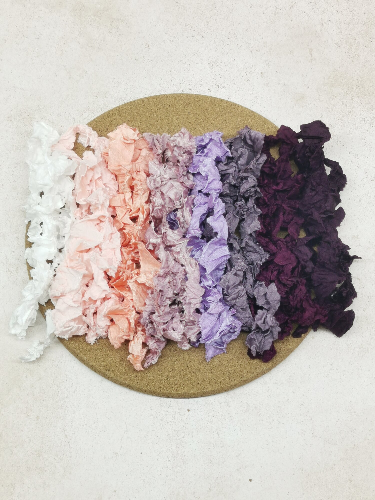 Шебби ленты "Шелковистый блеск", ширина 2 см, комплект 8 штук