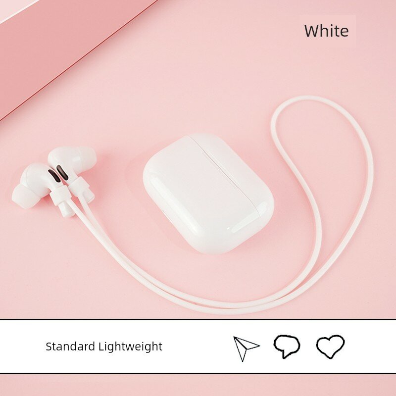 Стандартный антипотерянный шнур для наушников Apple AirPods 3/Pro, Huawei FreeBuds 3 Pro, Xiaomi - белый