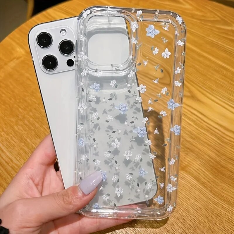 Чехол для iPhone 16 Plus с цветочным рисунком