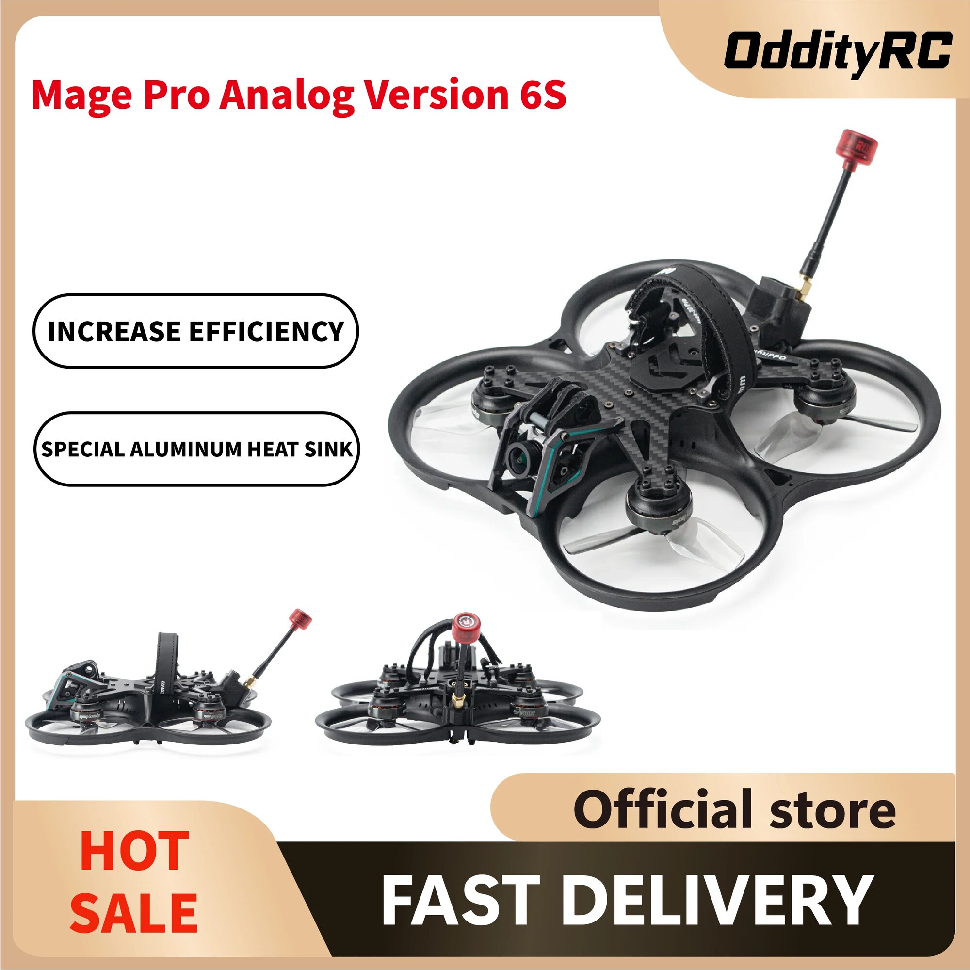 OddityRC Mage Pro Analog Version 6S ELRS 2.4G