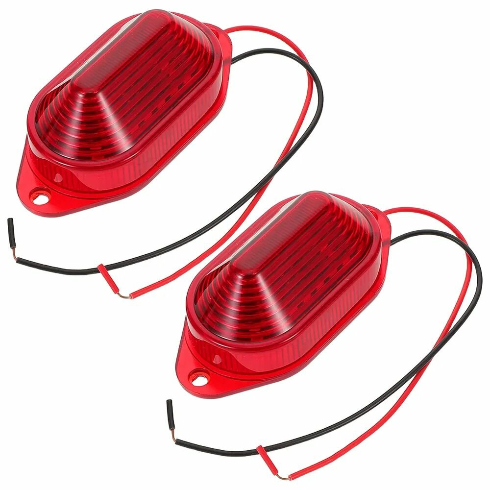 Набор из 2 красных светодиодных стробоскопов для аварийного освещения автомобиля