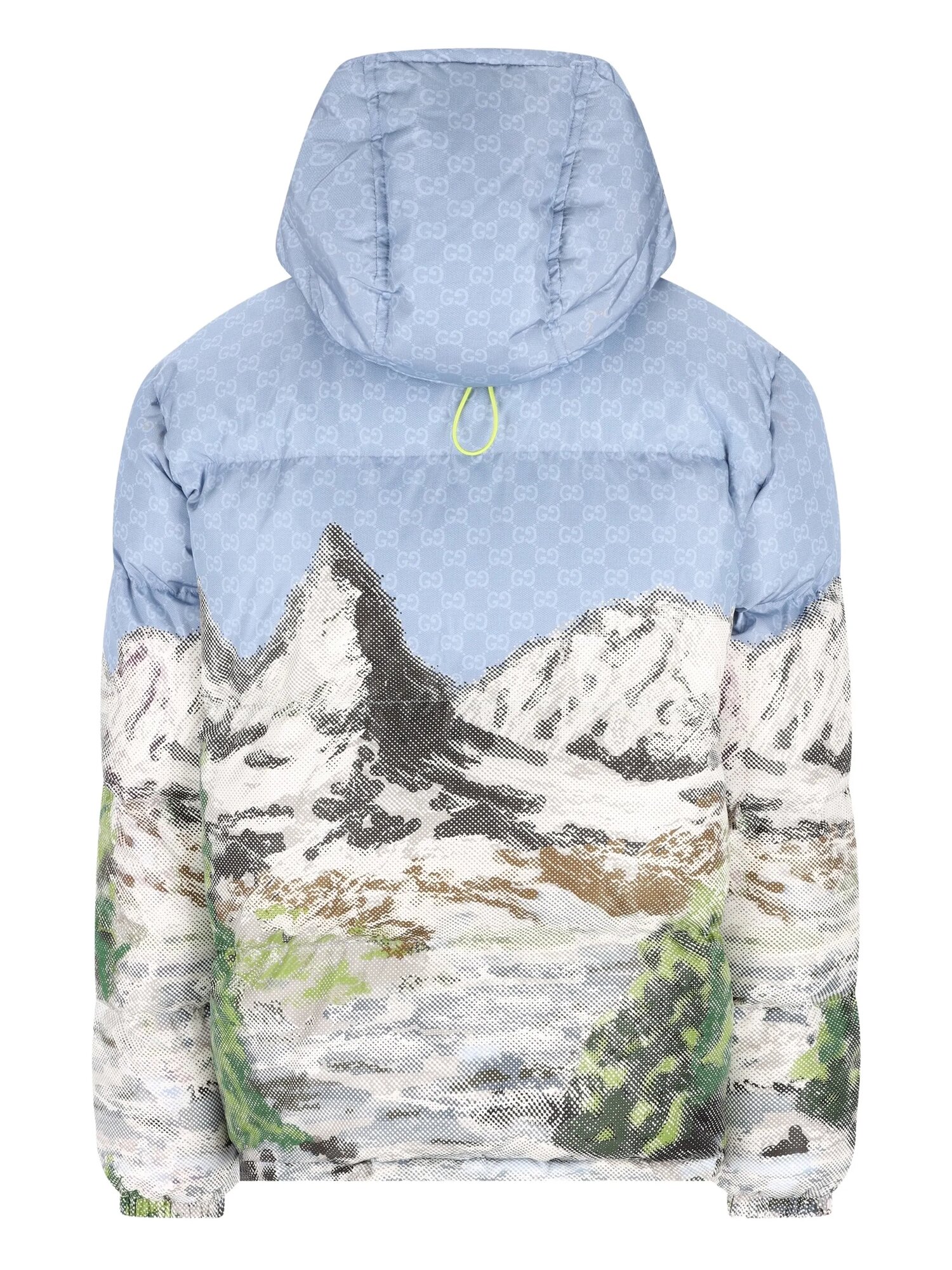 Накидка GUCCI Alpine Landscape GG, размер 50, синий — фото 1
