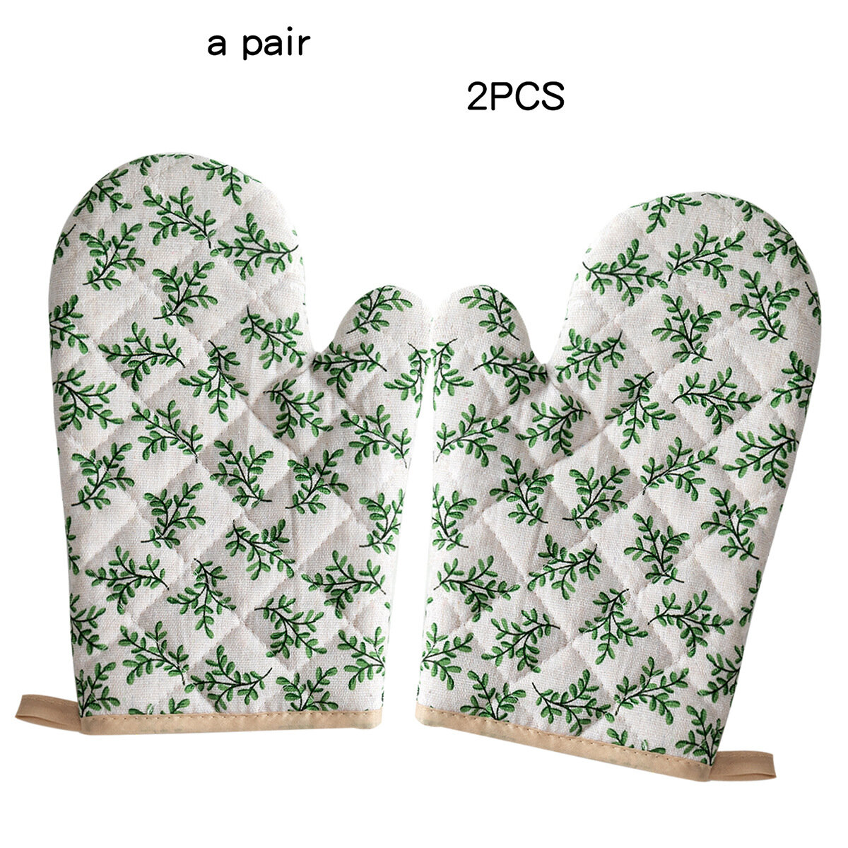 Домашние кухонные утолщенные прихватки, стеганые клетчатые термоизоляционные перчатки, устойчивые к высоким температурам, хлопковые льняные перчатки для микроволновки