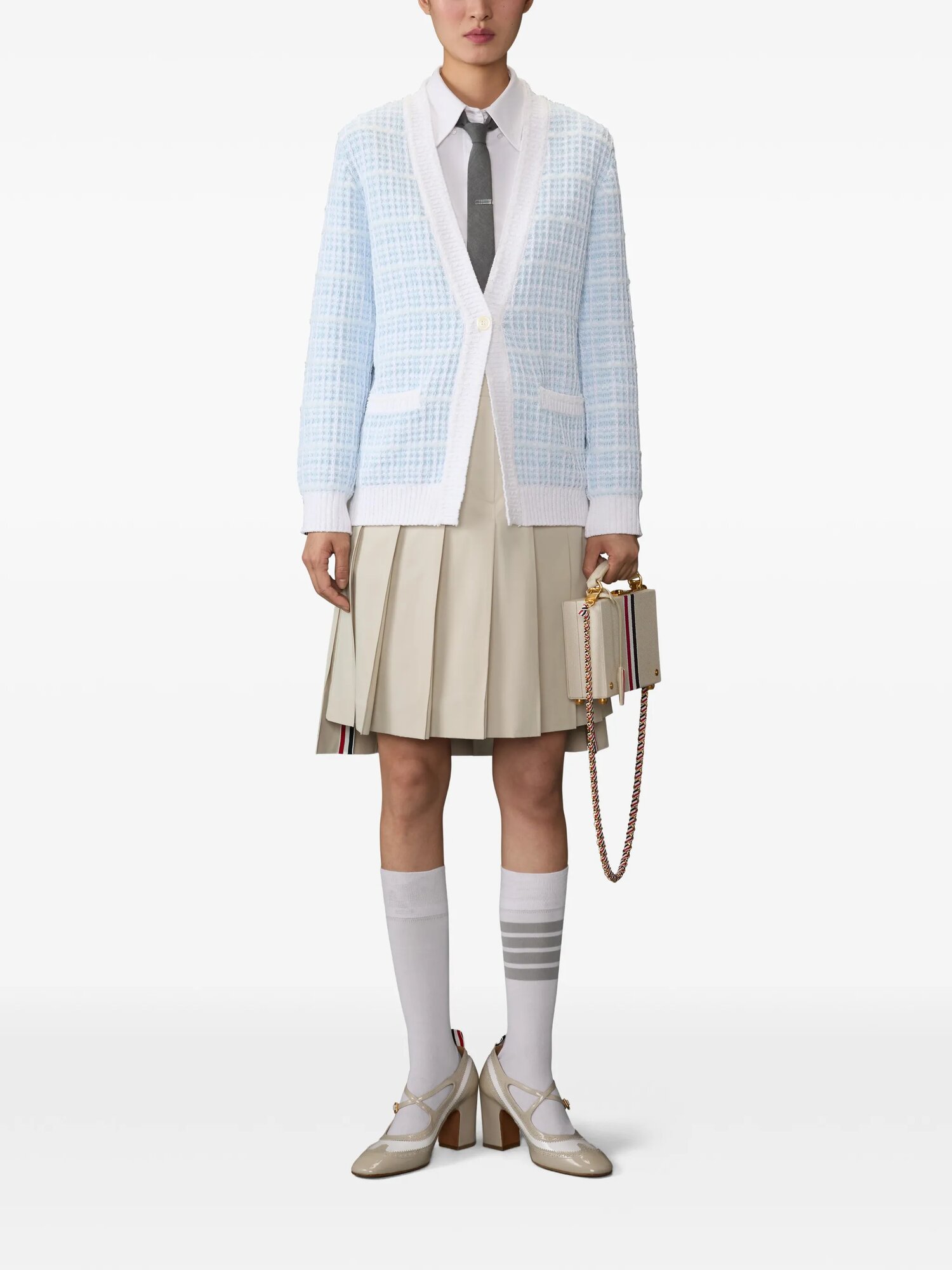 Кардиган THOM BROWNE, размер 40, синий — фото 1