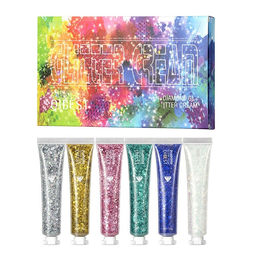 Глиттер для глаз, ногтей, волос, тела и лица, Смешанный цвет