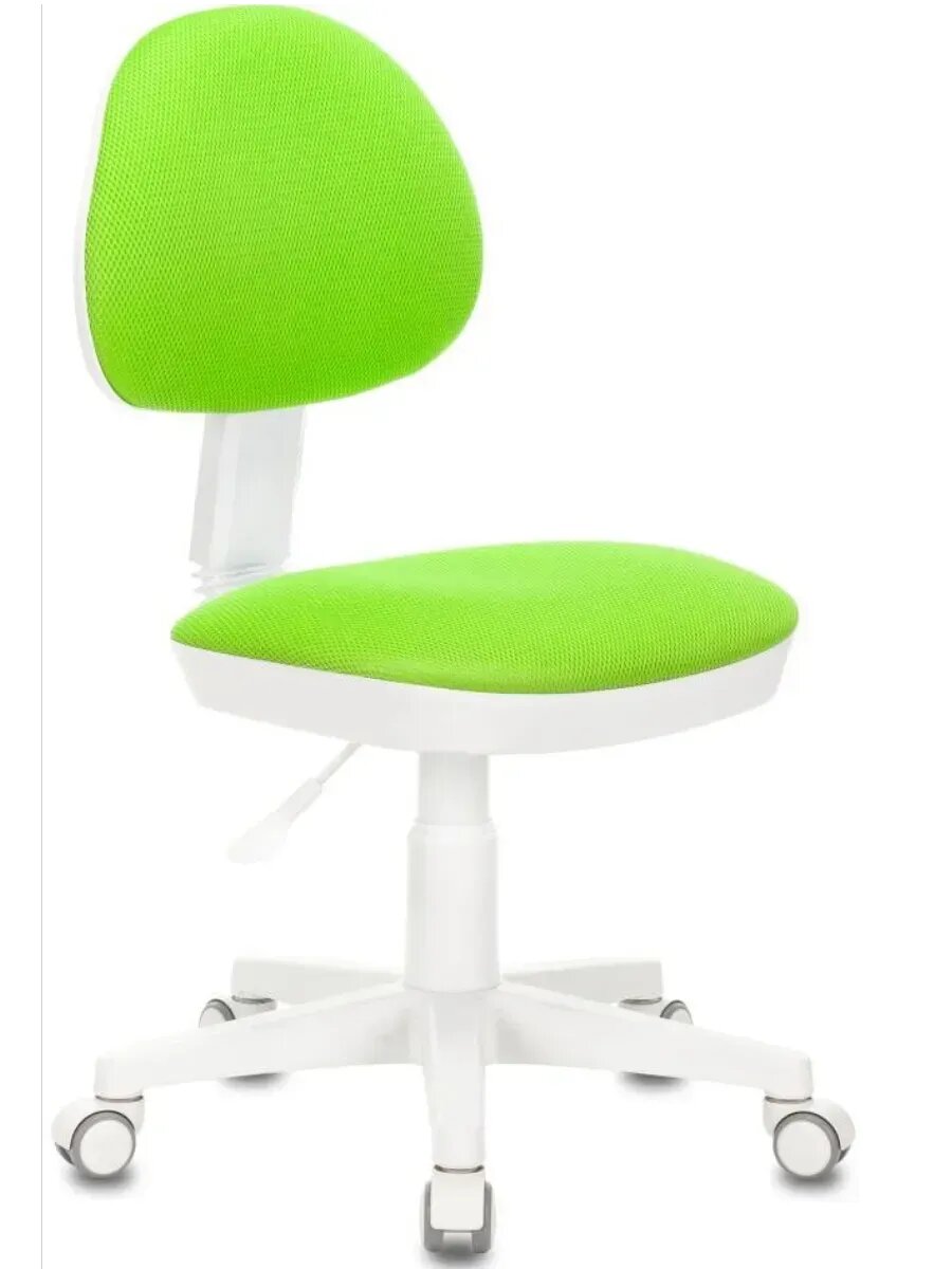 Детское кресло Бюрократ TW-18 KD-3, наклон спинки, текстиль, салатовое