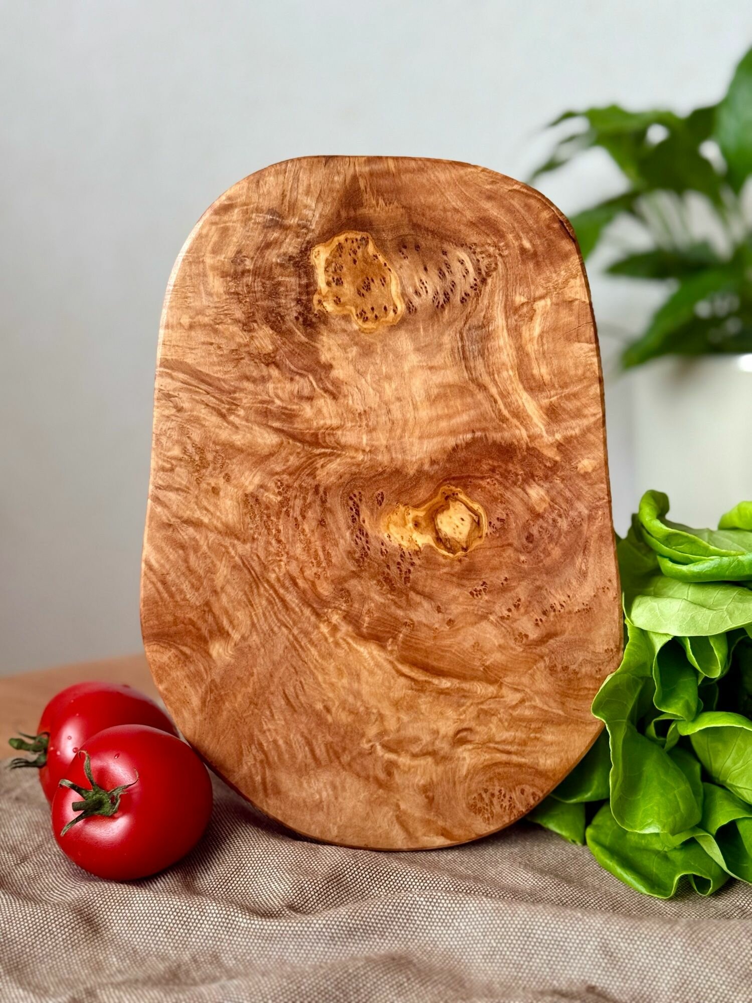 Разделочная доска OliWood, из оливкового дерева, ручная работа 19 x27 см