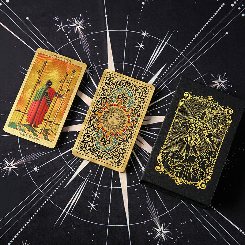 Кросс-бордерные популярные карты Таро, оригинальный полный набор карт Таро, PET водонепроницаемые карты для настольных игр, настраиваемые карты Таро