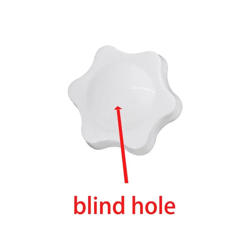 Медные гайки с рукояткой M4-M10 белые 1-5 шт M6 (Head 25mm) 5Pcs, Blind hole