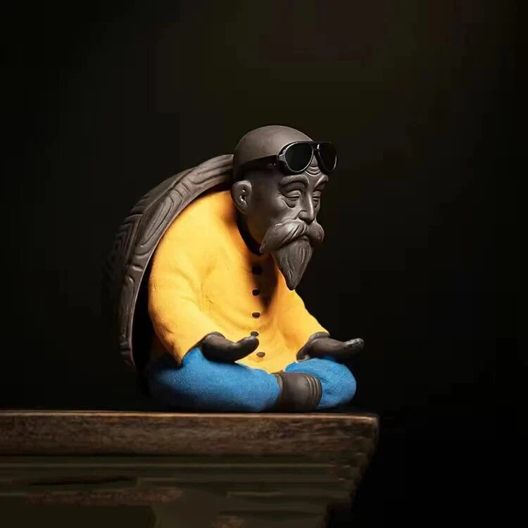 Керамическая черепаха для чайной церемонии слива