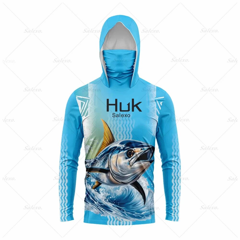 Футболки Huk Salexo с капюшоном и маской для лица XL, 1 jersey