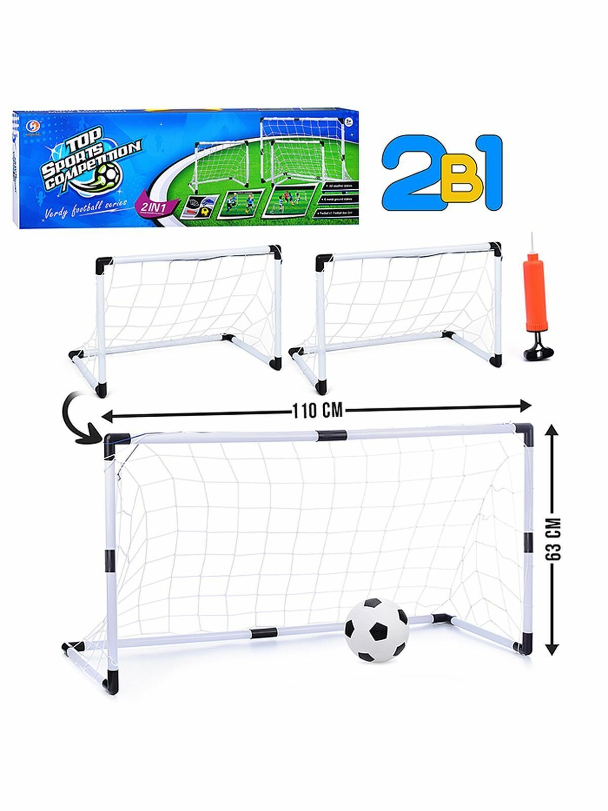 Игра спортивная "Ворота футбольные Бомбардир"