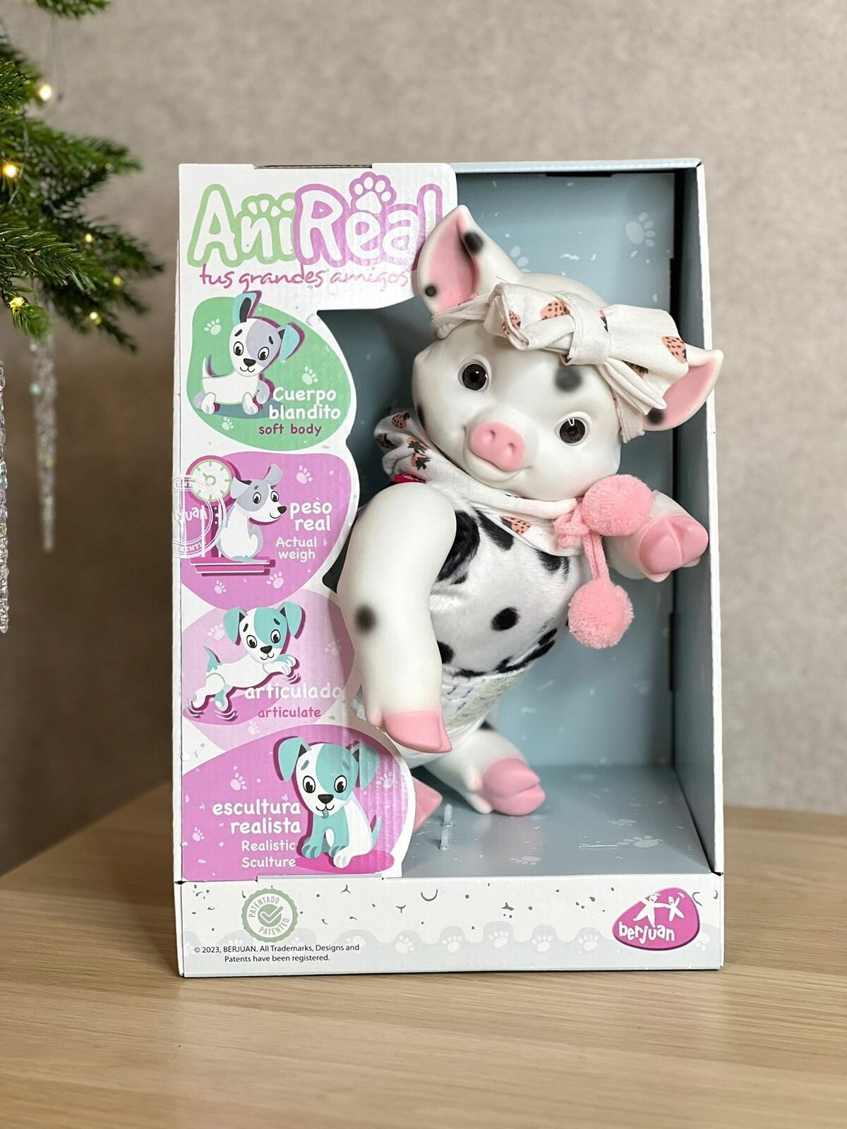 Игрушка мягконабивная 35 см АниРеал Хрюшка
