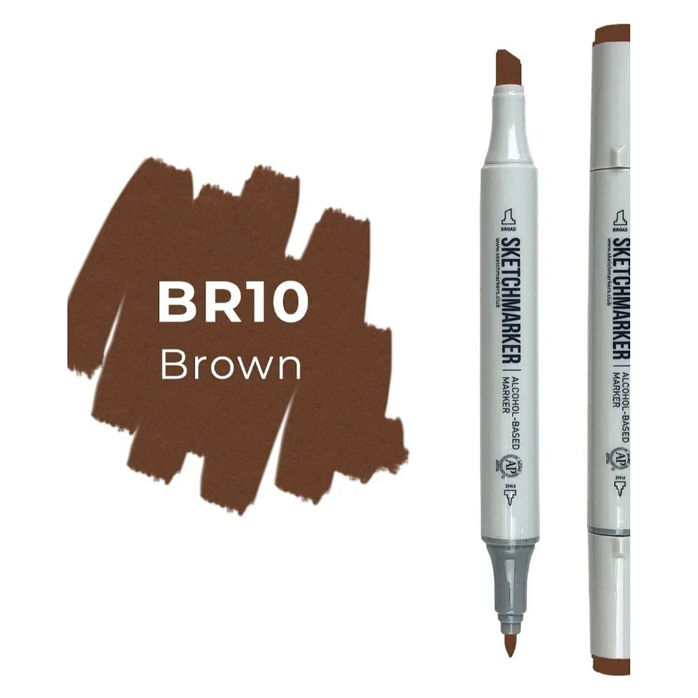 Маркер SKETCHMARKER CLASSIC на спирт. основе два пера цв.№BR10 коричневый