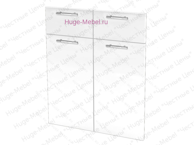 Кухонный фасад Ф-41-М Белый (Ксения) Huge Mebel . Ширина 592 Высота 708. Кухонные фасады