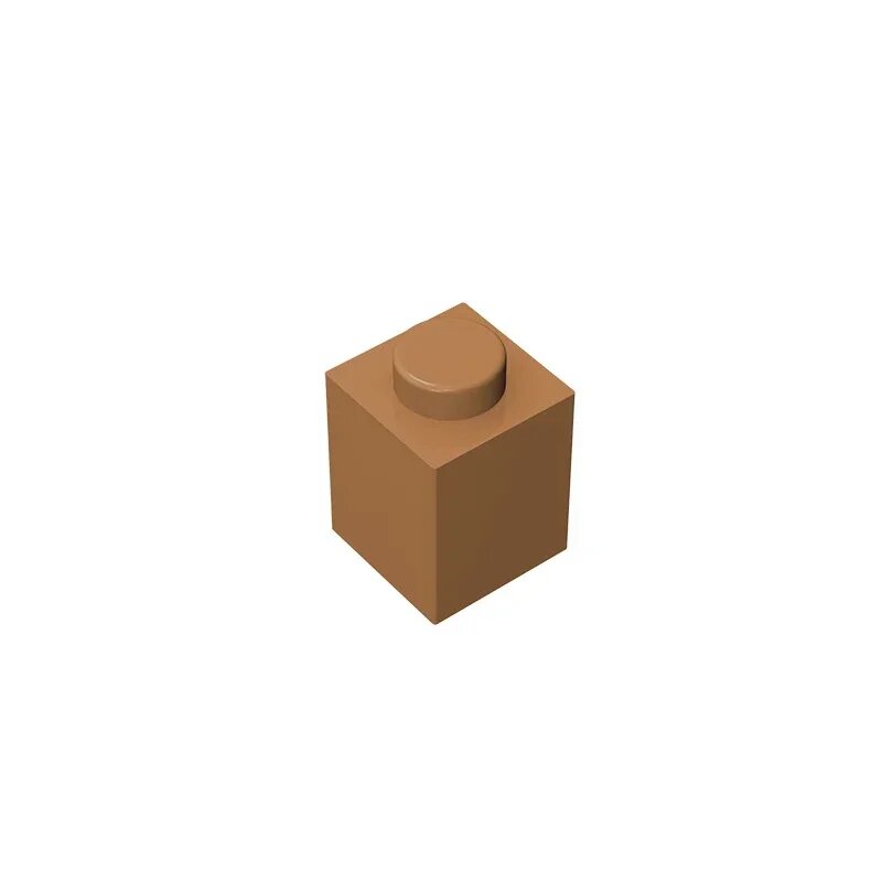 Пластиковый кубик Lego 1x1, Коричневый (084)