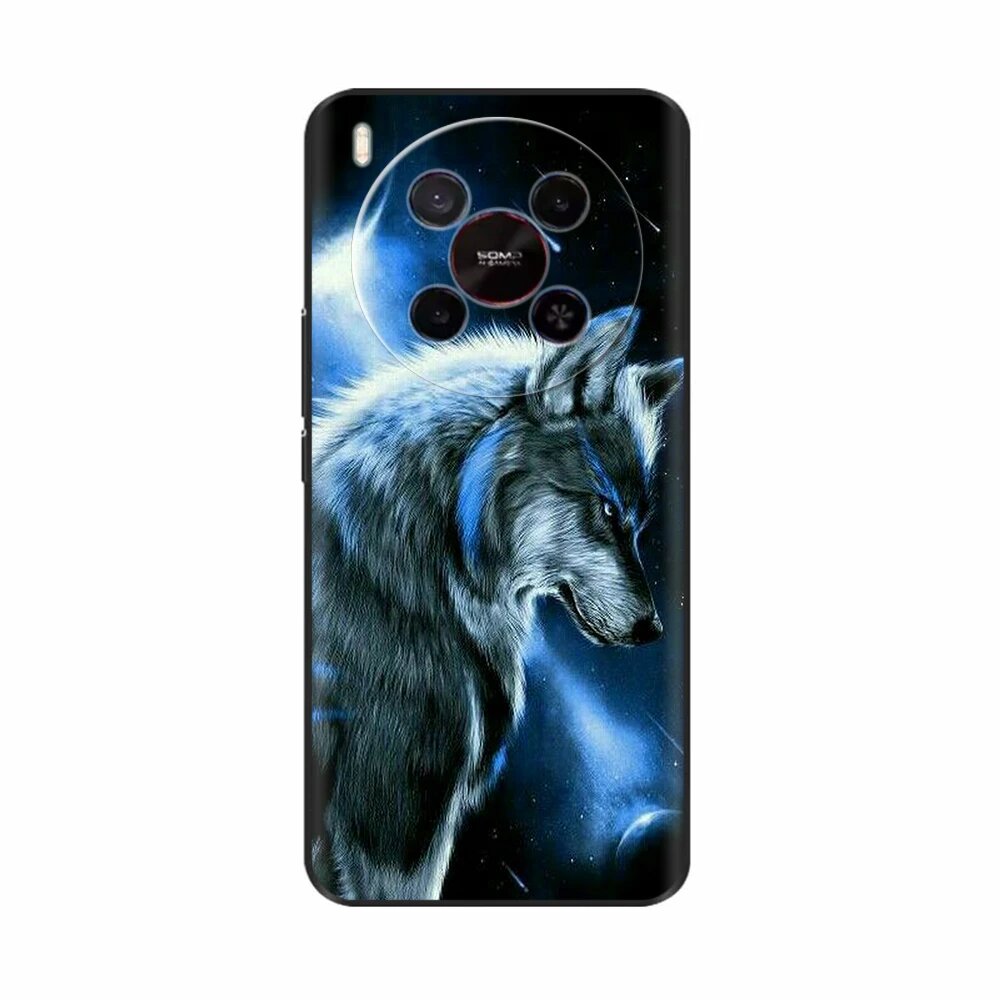 Чехол ZTE Nubia V70 Max, темно-синий, силикон