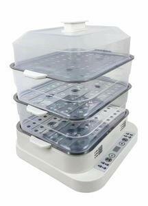 [2025] Электрическая пароварка Wanlida, трехъярусная, объемом 32 л, бытовая многофункциональная электрическая пароварка, пароварка с функцией умного таймера, оптовая продажа.