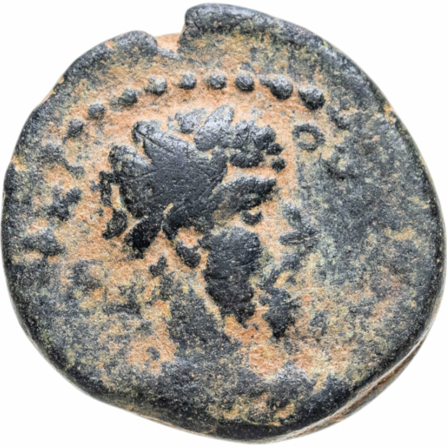 Римская империя, провинция Сирия, Луций Вер, 161-169 год, AE17 "семис" , Бронза, в сохранности VF