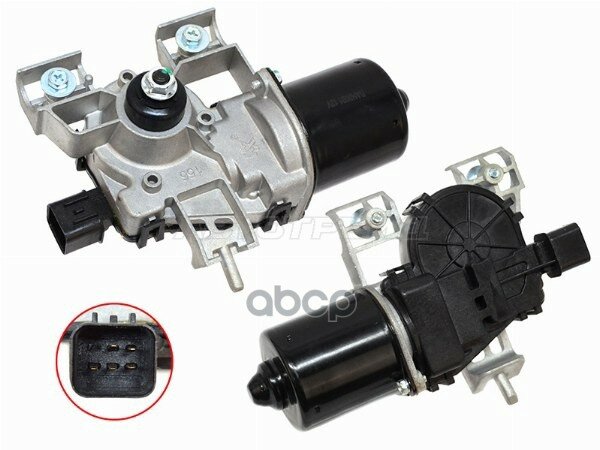 Мотор трапеции стеклоочистителя Hyundai Solaris 17-22 / Kia Rio 16-22 Sat арт. ST-299-0002