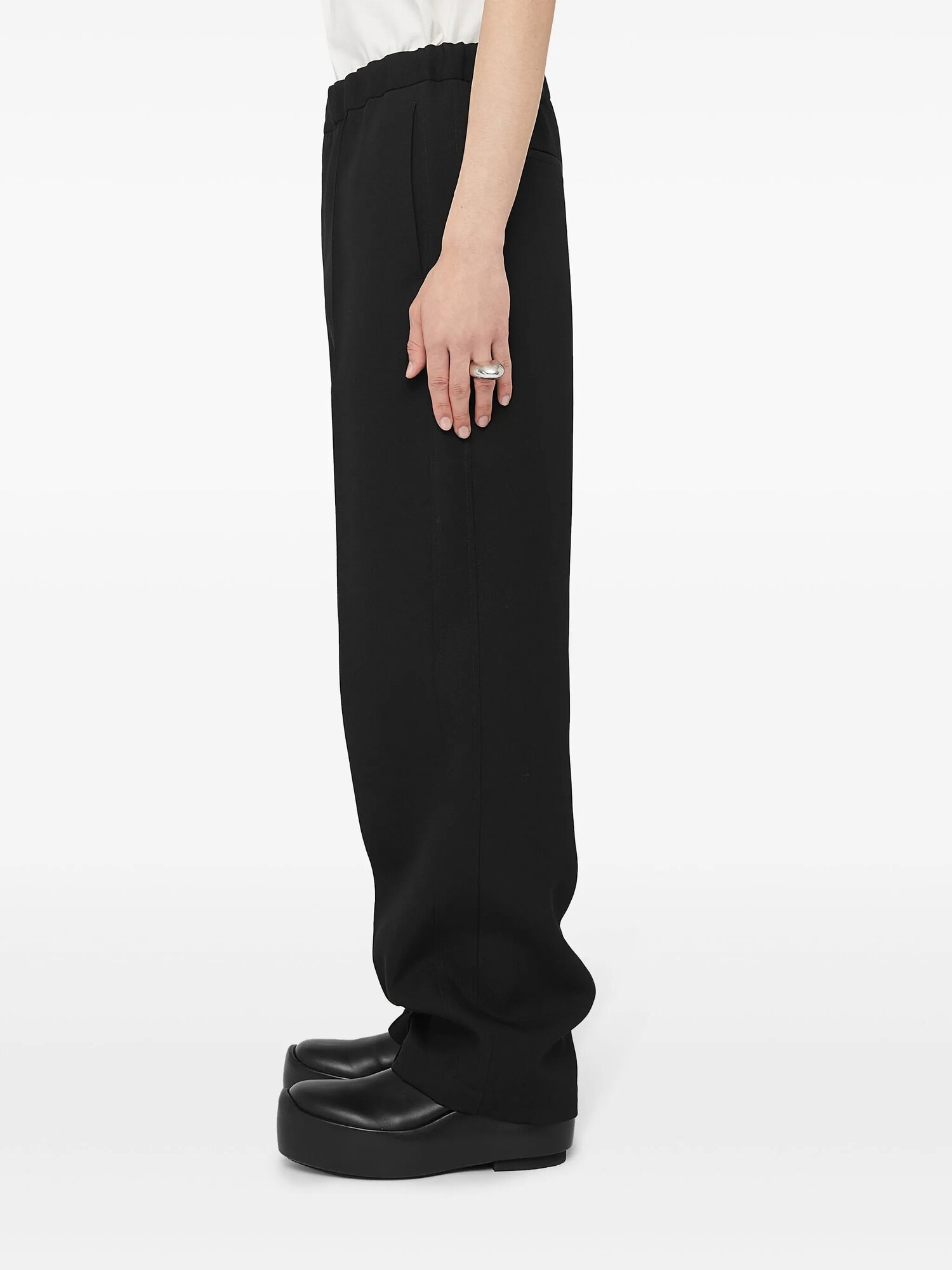 Брюки классические Jil Sander, размер 52 IT, черный — фото 1