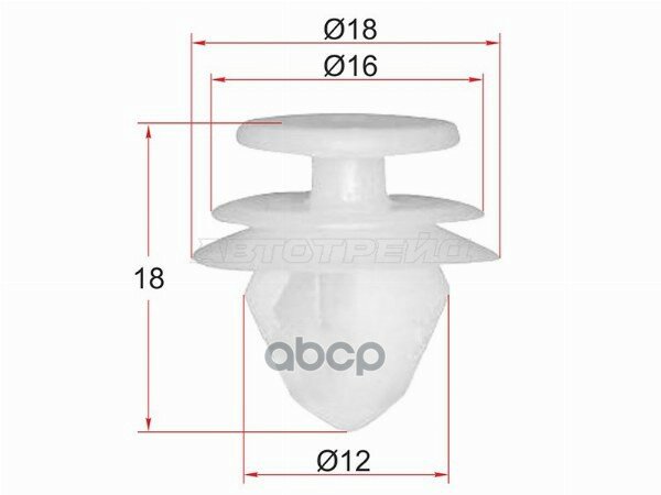 Клипса крепежная PEUGEOT/CITROEN/RENAULT (Продажа по 10шт) Sat арт. ST-KE-125