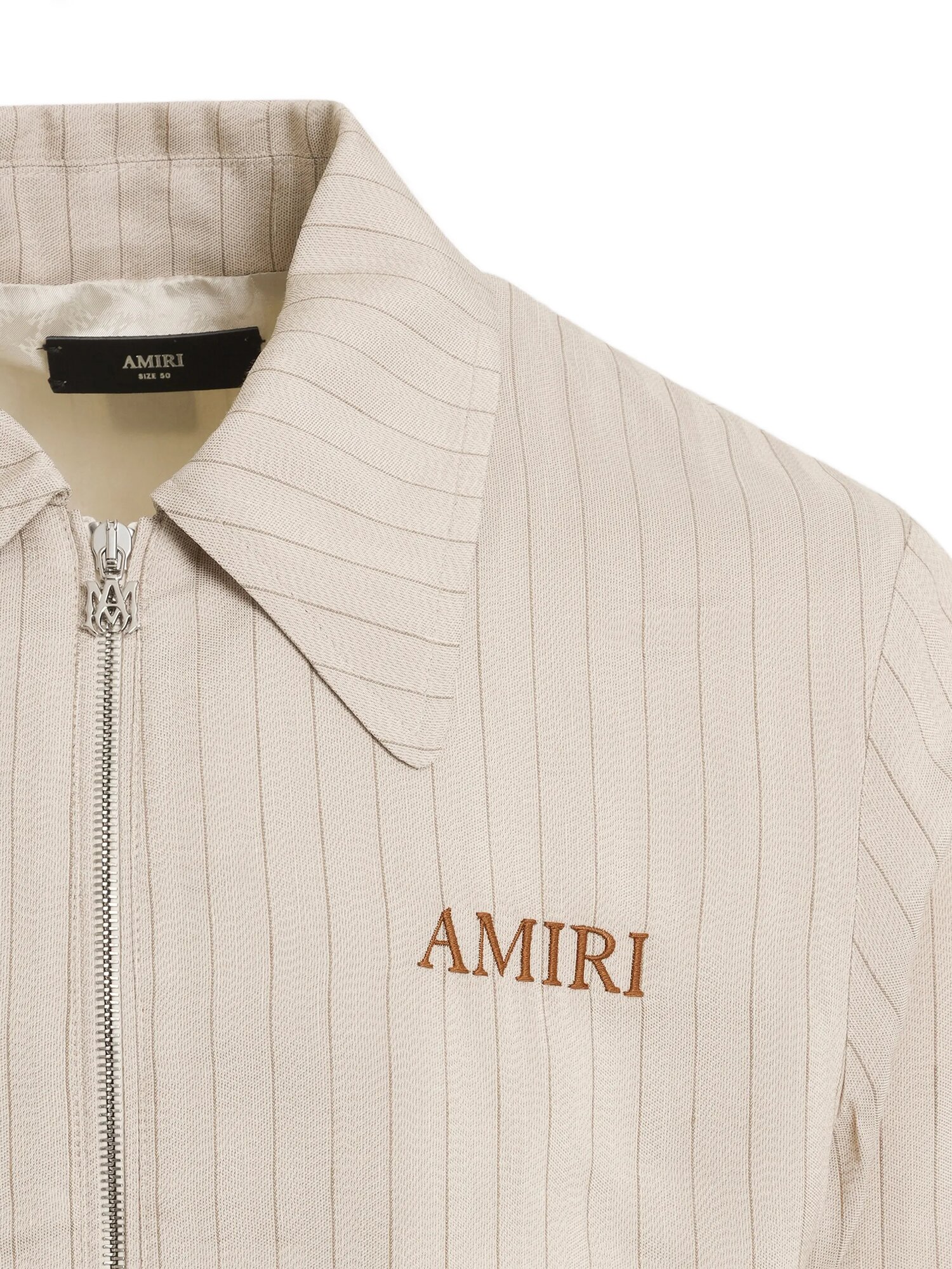 Куртка AMIRI Striped zip-up jacket, размер 50, разноцветный — фото 1