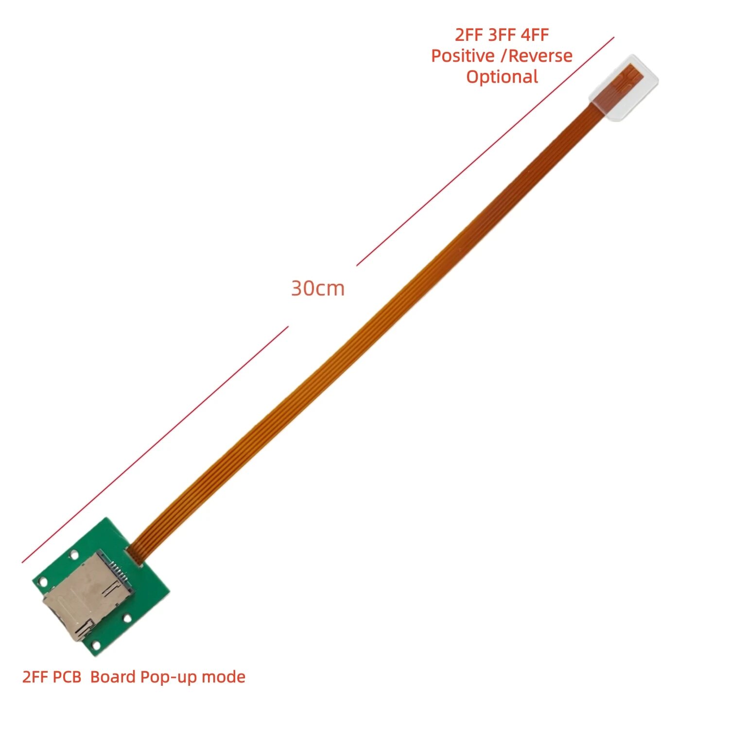 Удлинитель SIM-карты FPC кабель 30 см 2FF Revese
