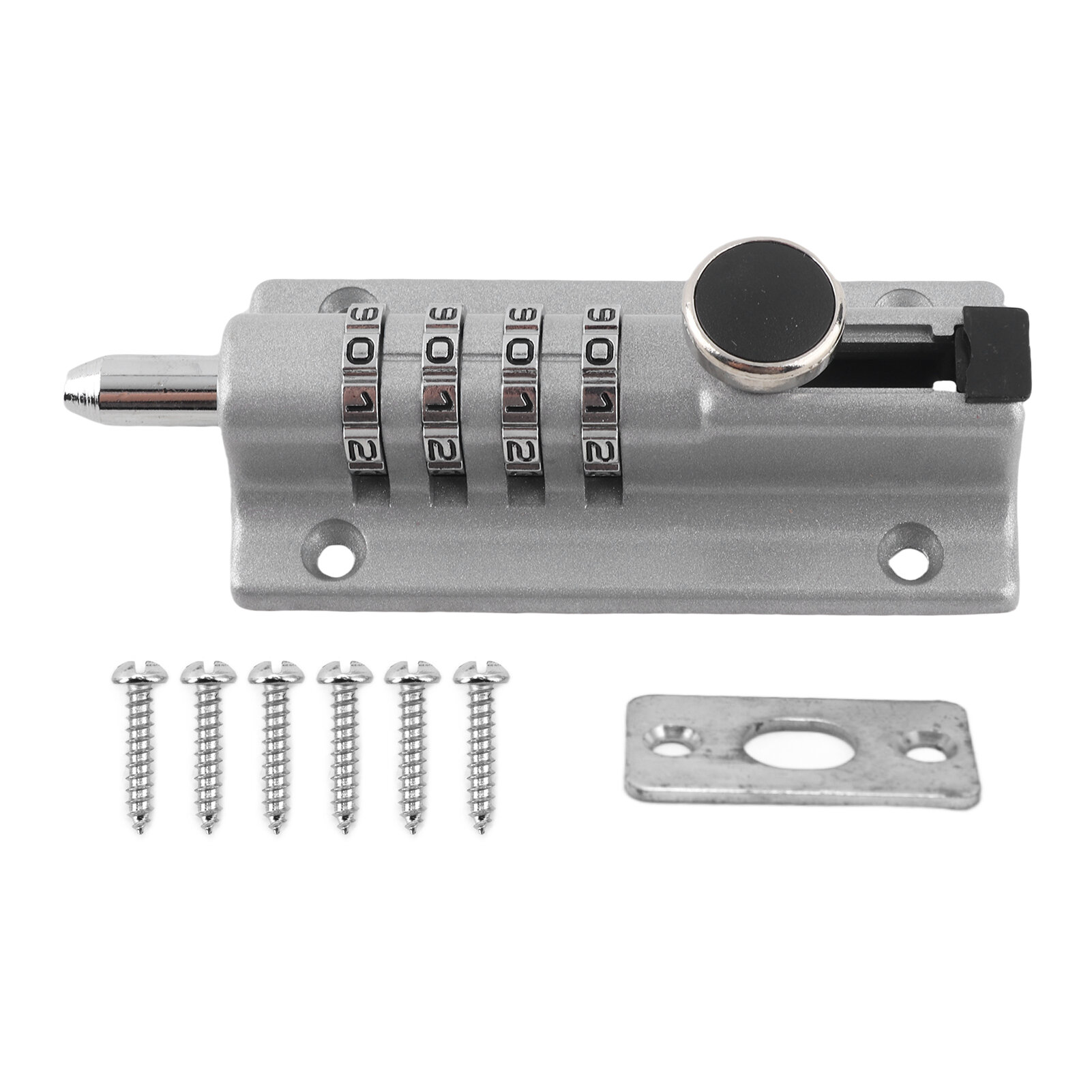 Сейф с 4-значным кодом и запирающимся болтом, прочным антикоррозийным покрытием, надежный парольный замок для ворот бассейна и забора на ферме