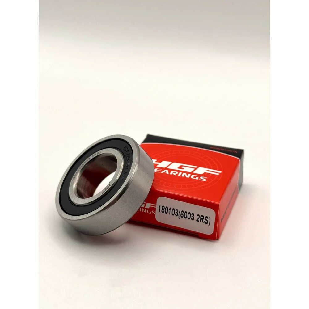 Подшипник HGF 180103 (6003 2RS) 17х35х10мм Т18_9996, шариковый однорядный, закрытый с двух сторон, NBR‑каучук