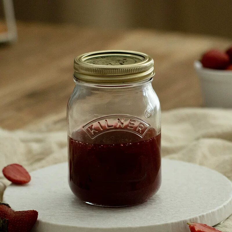 Стеклянная банка Kilner Birmingham Series с винтовой крышкой, 500 мл, пищевое стекло без свинца для фруктов и трав
