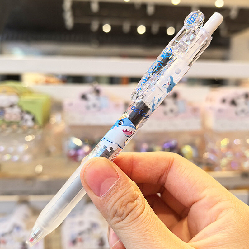 Японская гелевая ручка Zebra ZEBRA, ограниченная серия Moana JJ15, с клипом в форме, плавный клик, черная ручка для экзаменов