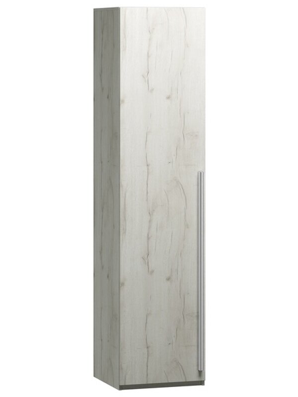 Шкаф распашной Лорена Бест-1 Дуб Крафт Белый для одежды однодверный 60*220*50