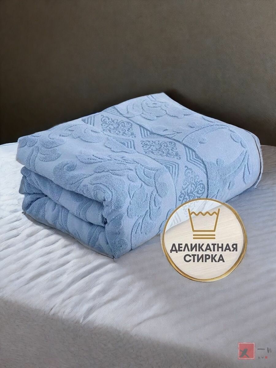 Теплая простыня с жаккардовым узором из премиум-хлопка. Мягкая, дышащая ткань, гипоаллергенная и экологичная.
