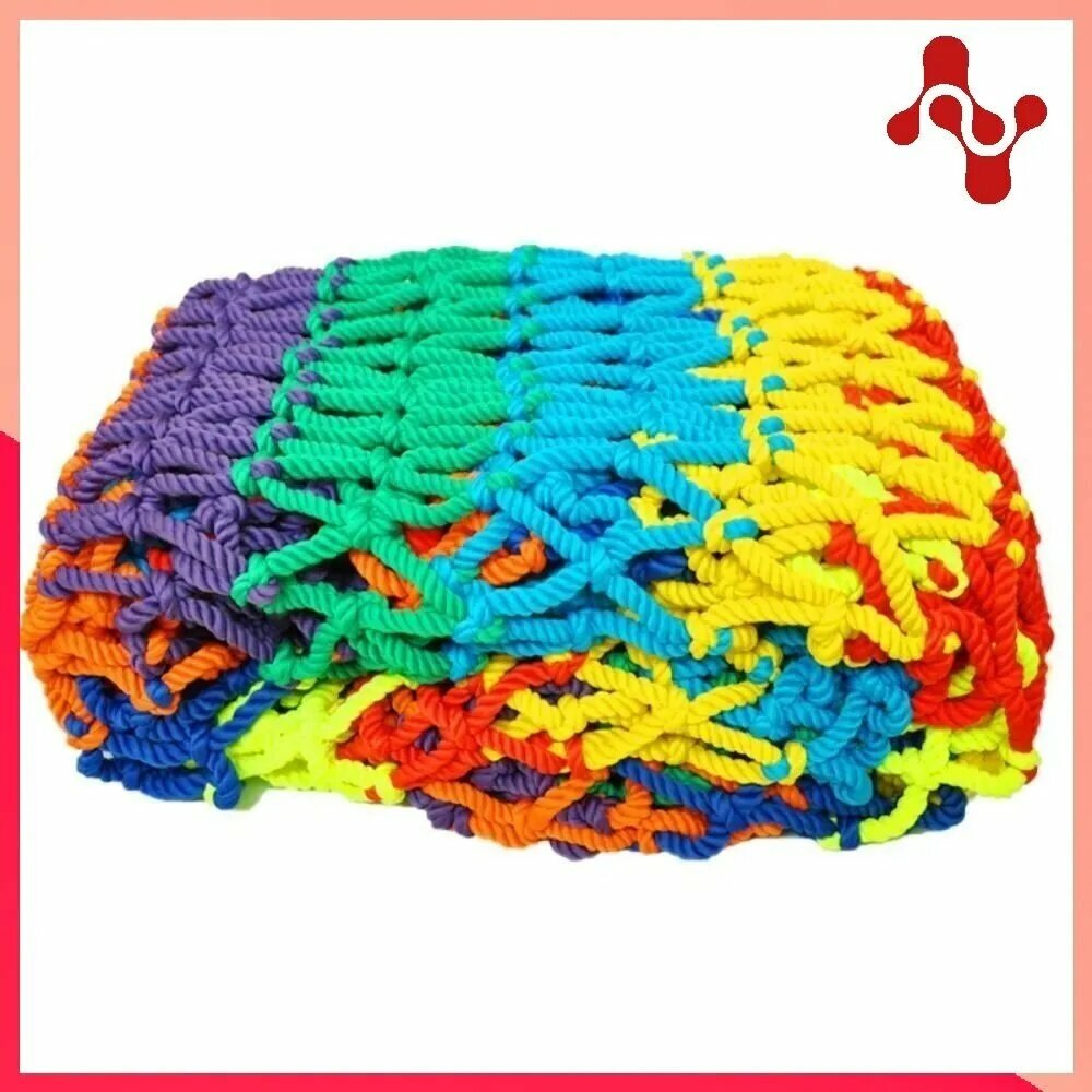 Цветная веревочная сетка против падений