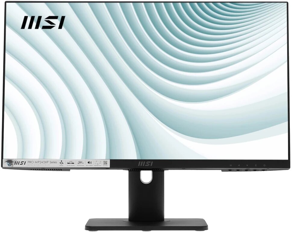 Монитор MSI PRO MP243XP, 1920x1080, 100 Гц, IPS, LED, 1000:1, 300 Кд/м², черный