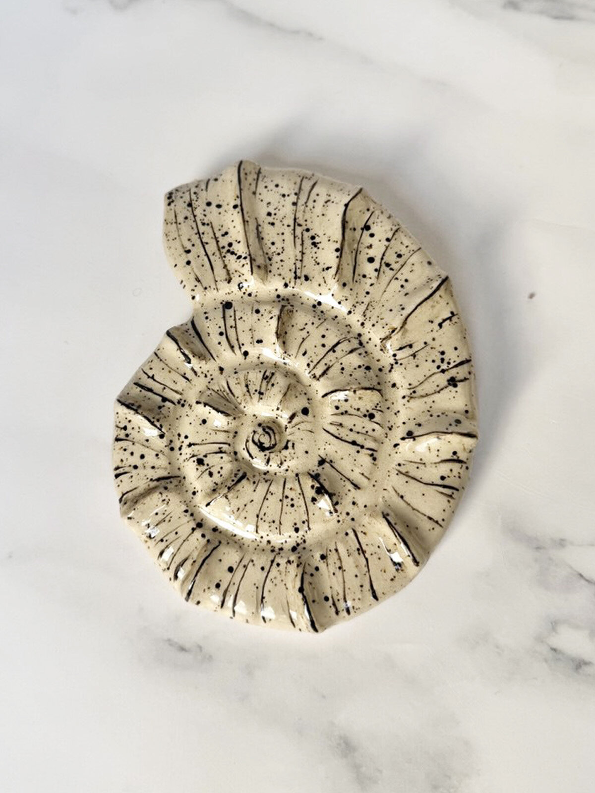 Панно на стену керамическое ракушка морская