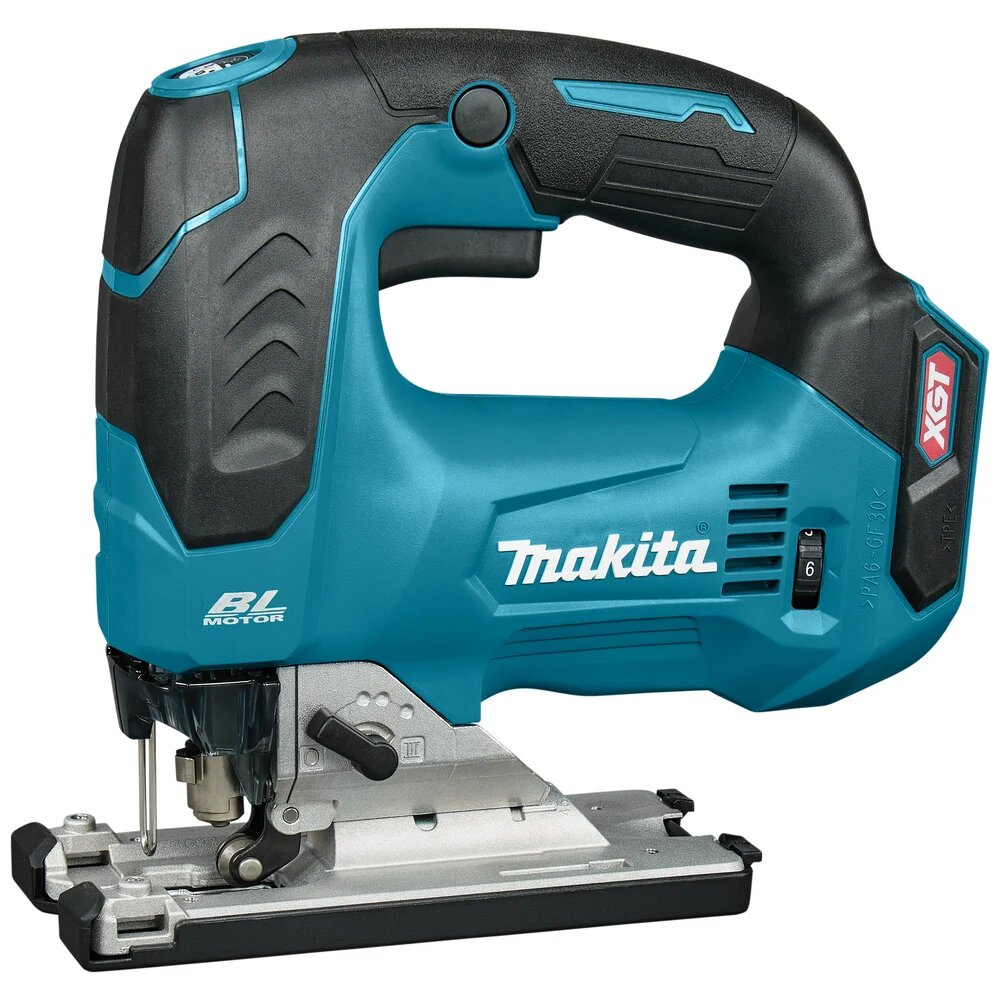 Лобзик Makita XGT BL JV002GZ, бесщеточный, 40 В, с подсветкой, с возможностью подключения пылесоса